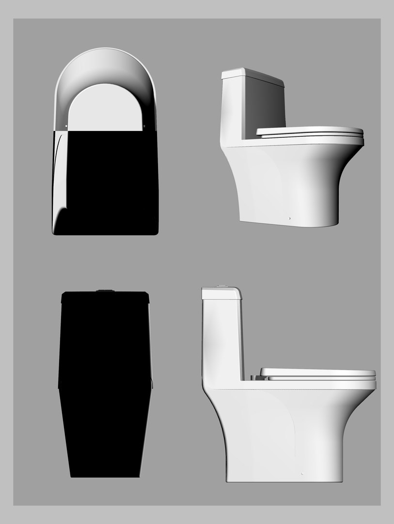 Toilet Model - TurboSquid 1475635