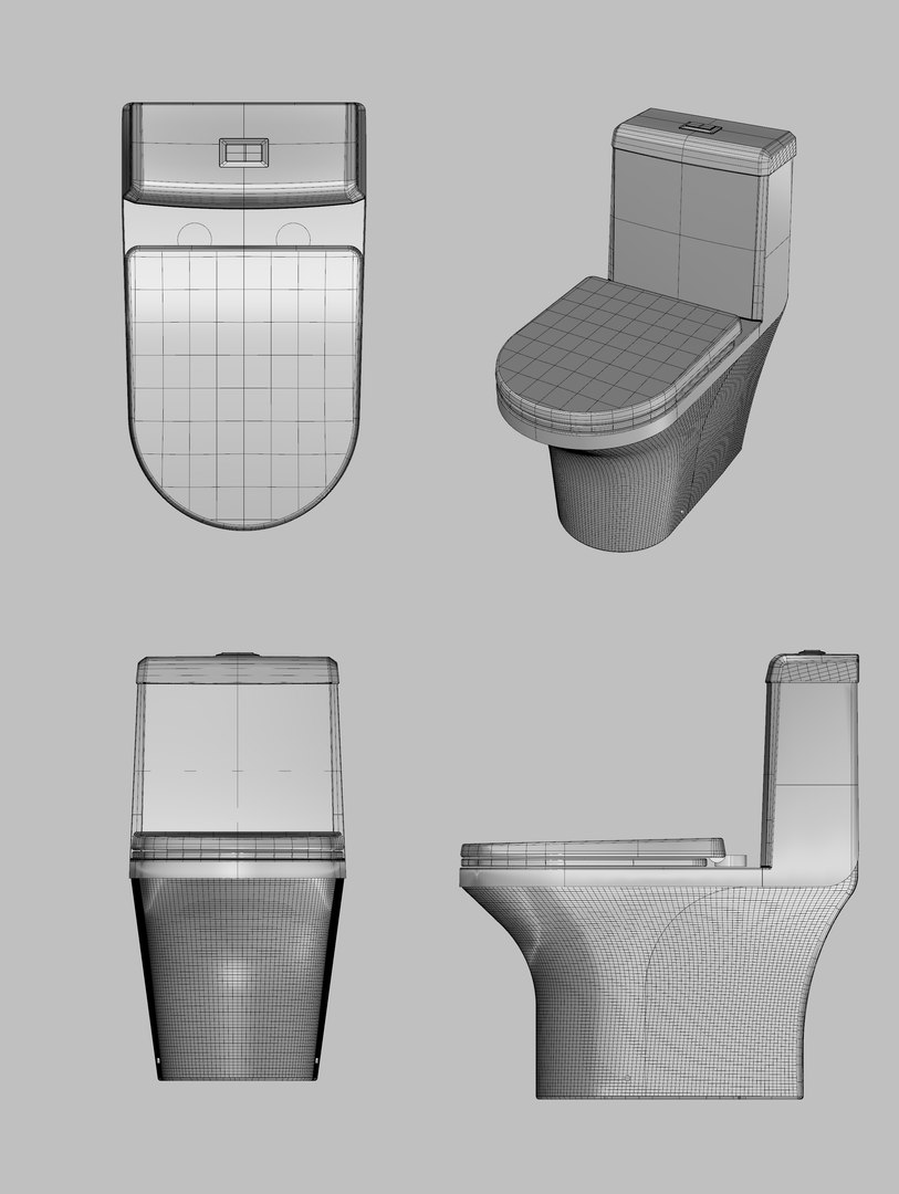 Toilet Model - TurboSquid 1475635