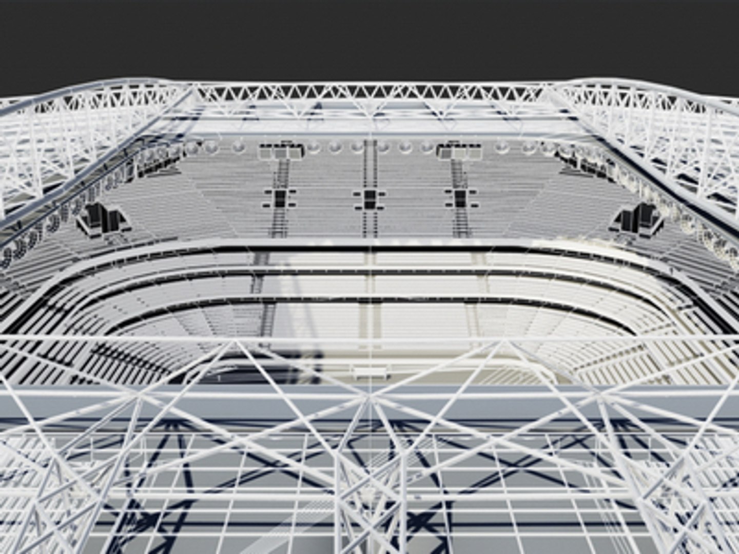 3d Soccer Stadium Field Model