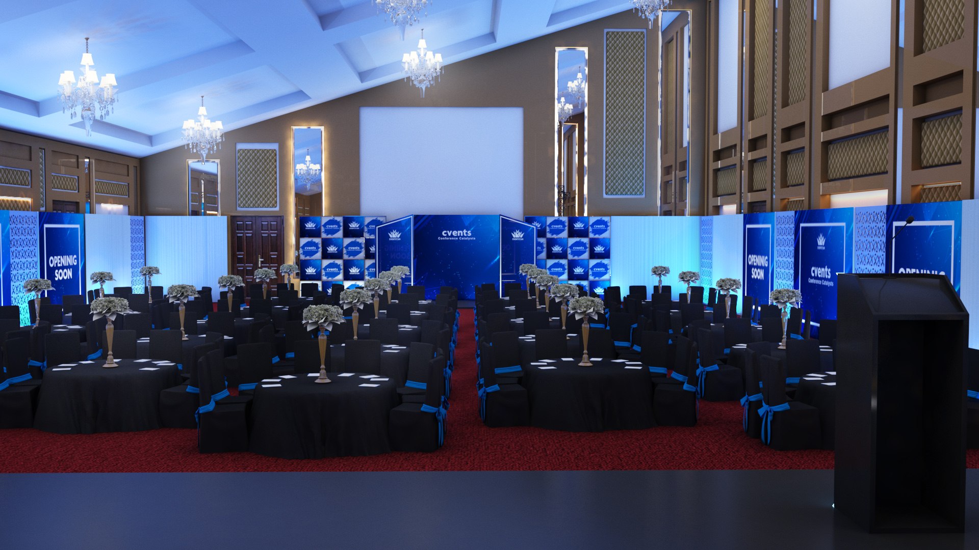 3d Event Setup 3D Model - TurboSquid 2031804