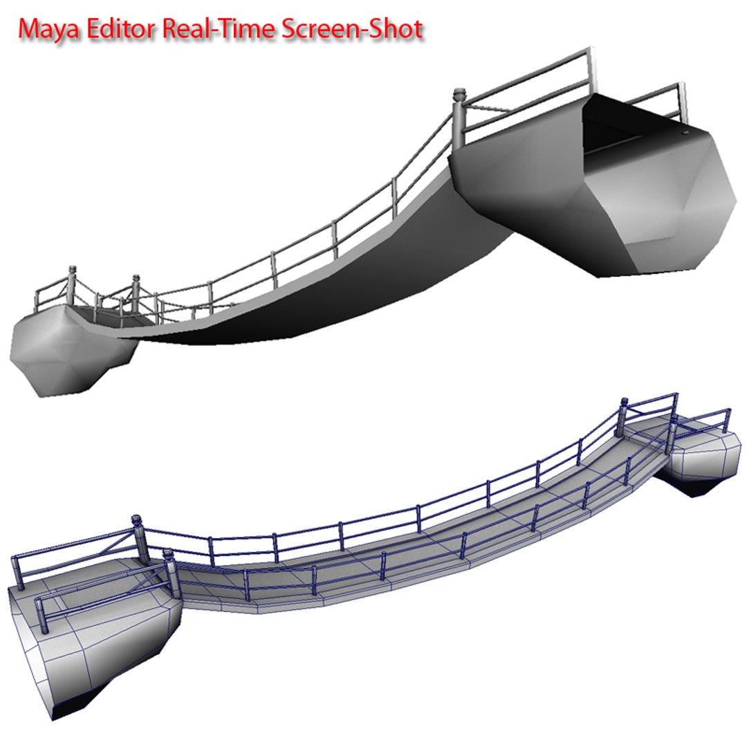 3d Foot Bridge Model