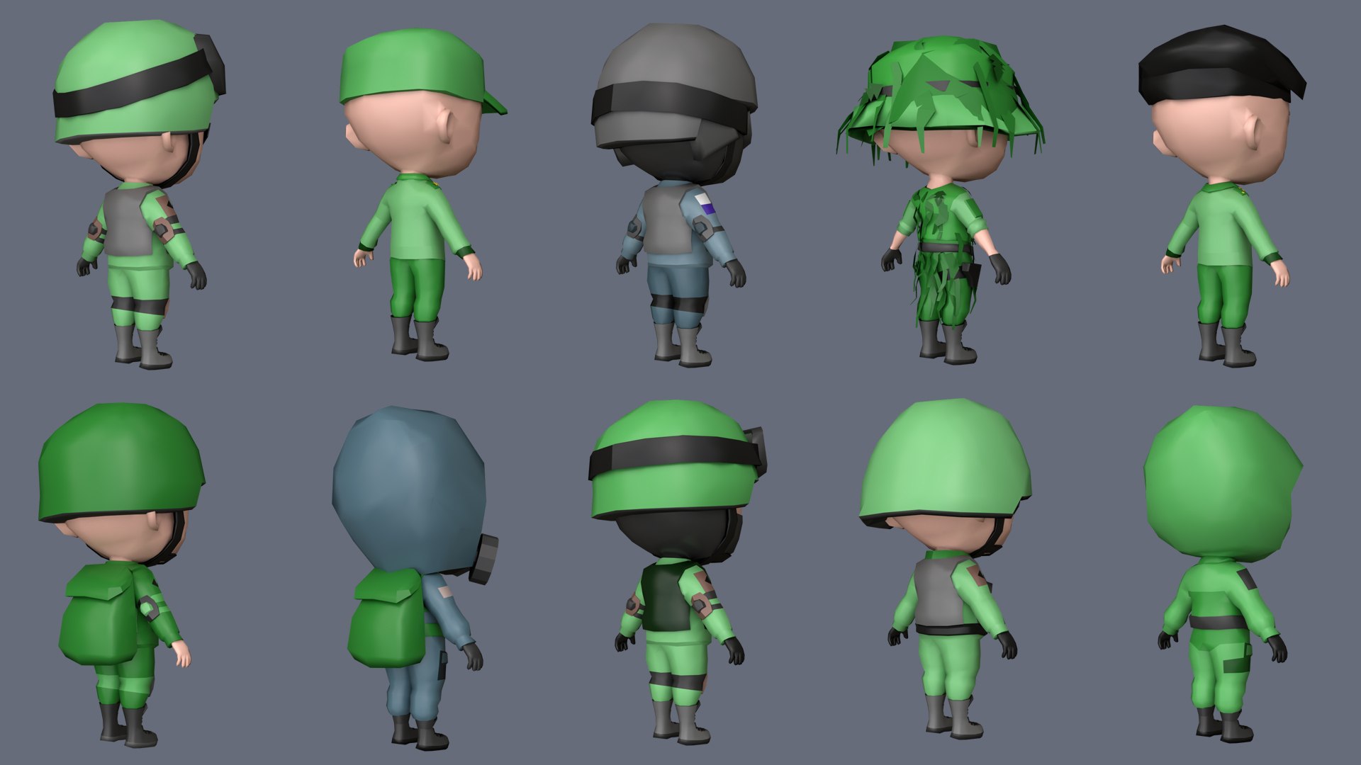3D Characters 2 03 Military - TurboSquid 1828050