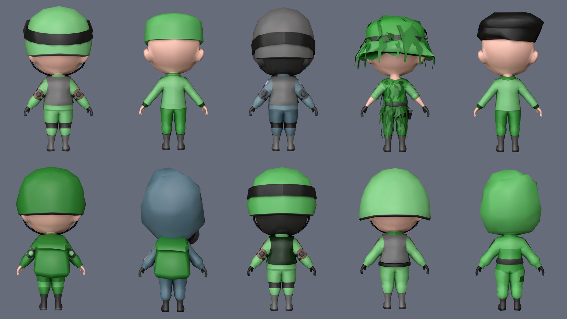 3D Characters 2 03 Military - TurboSquid 1828050