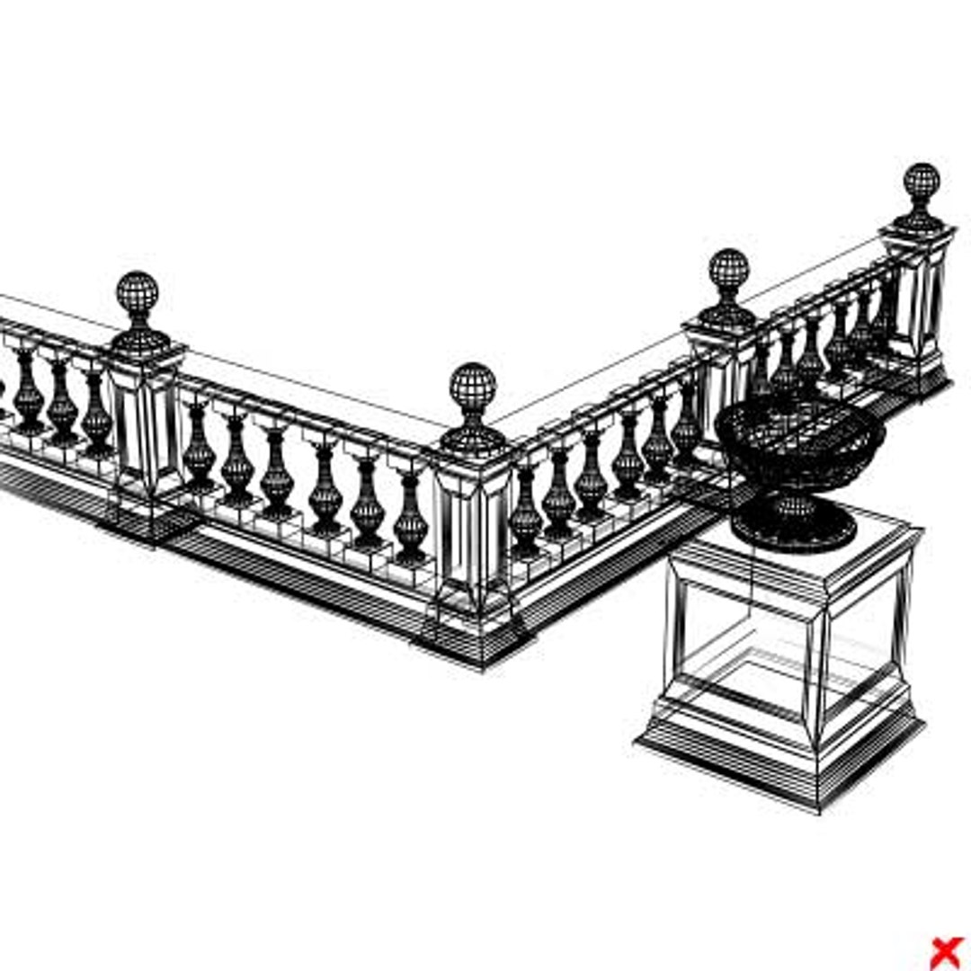 3ds Max Balustrade