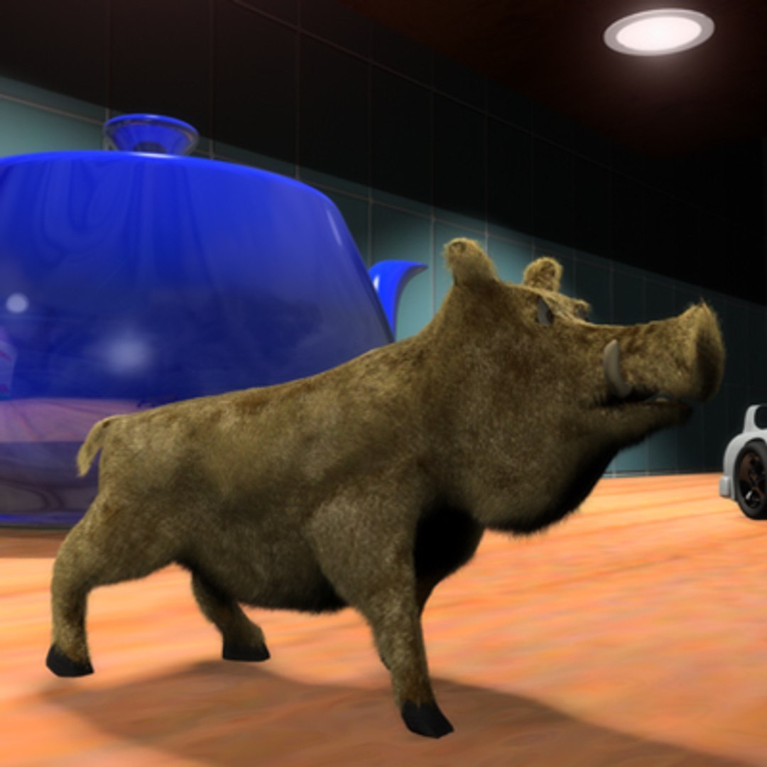 3d Rigged Hog