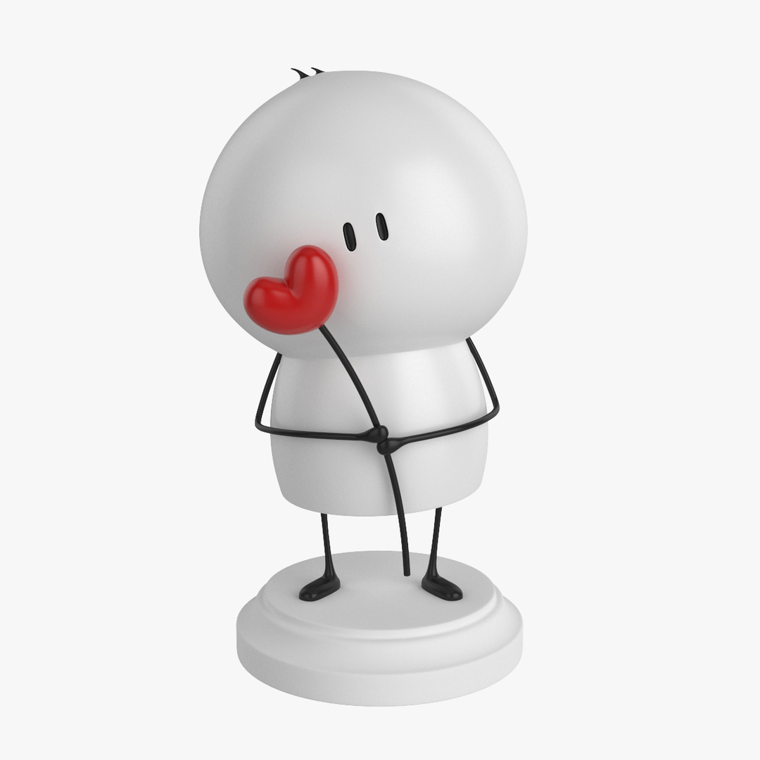3d Model Little Guy Heart