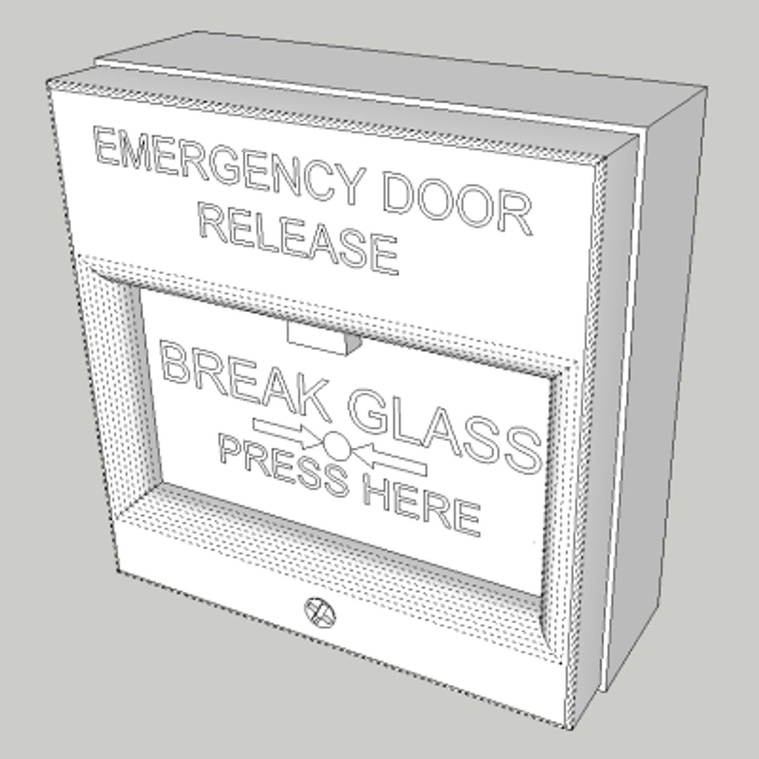 3d Break Glass Unit