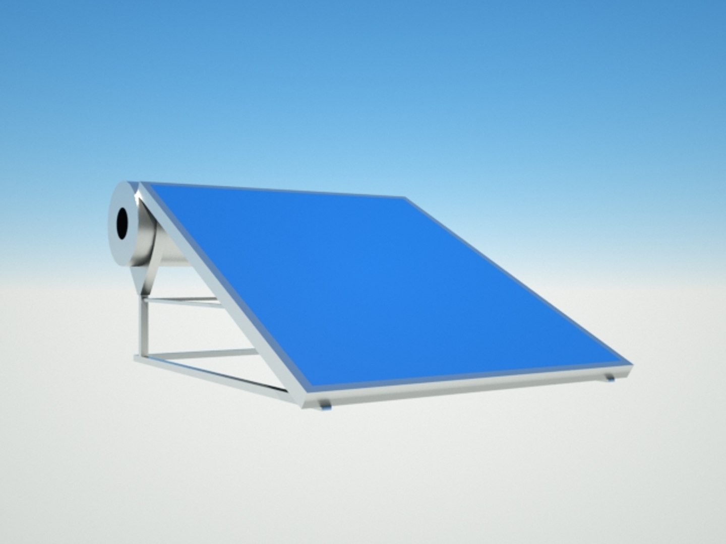 Solar Water Panel 3D Model - TurboSquid 1219683