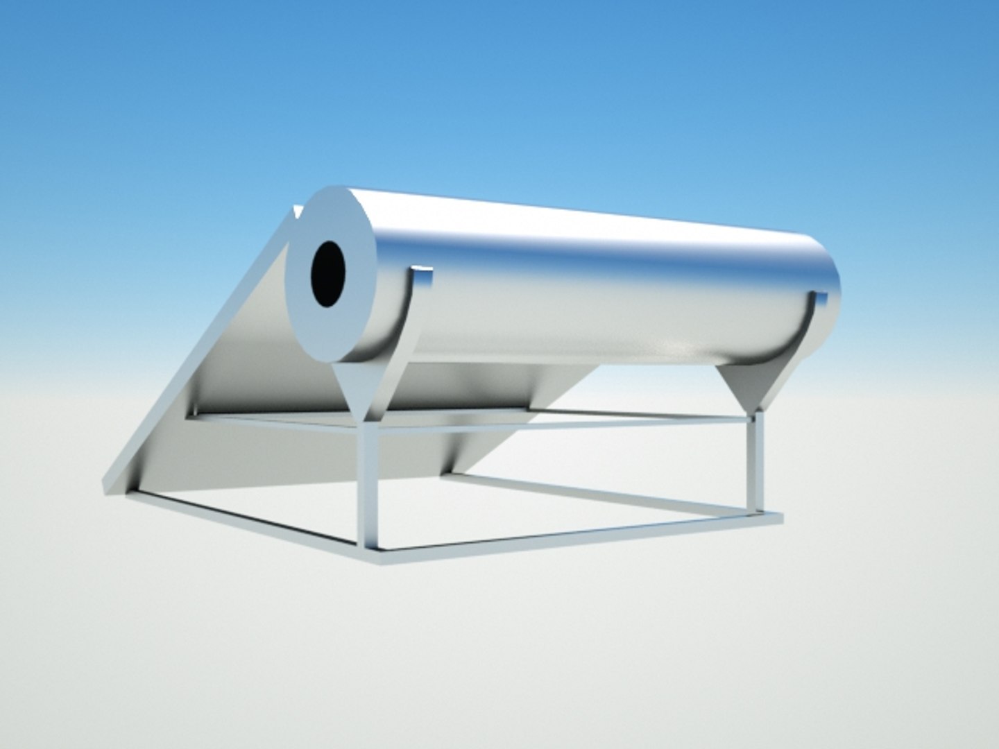 Solar Water Panel 3D Model - TurboSquid 1219683