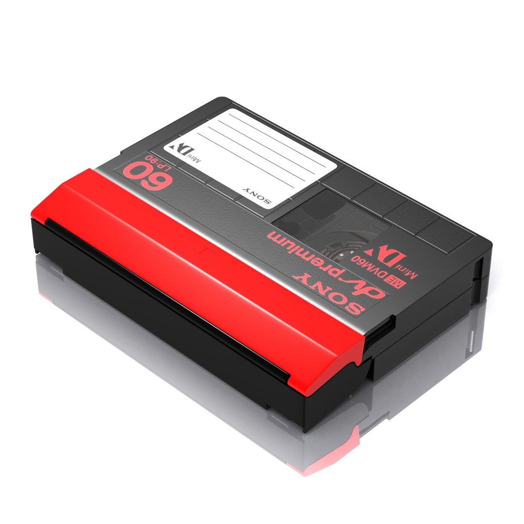 3d model minidv tape