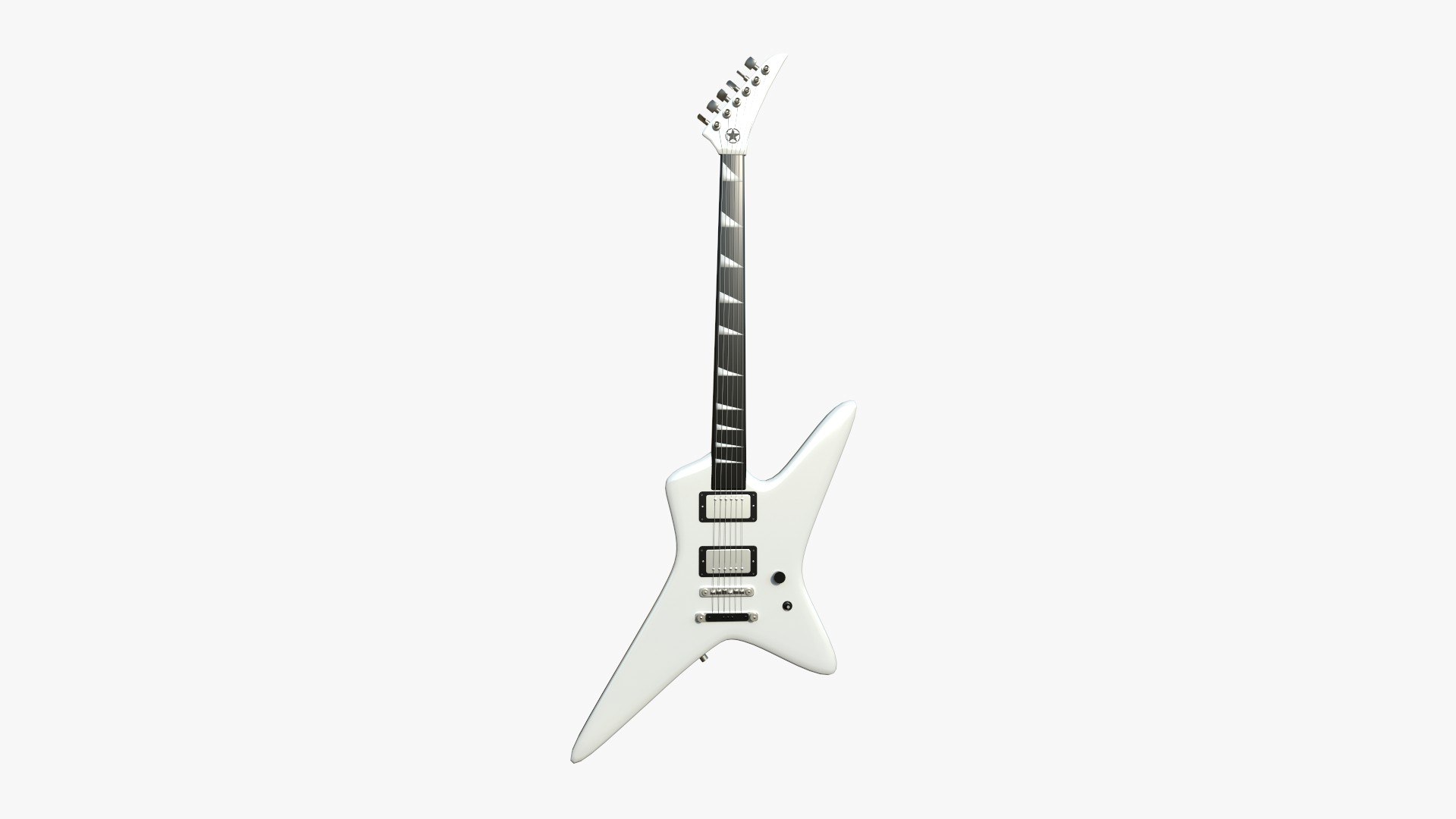 Electric Guitar I02 White - Music Instrument Design model - TurboSquid ...
