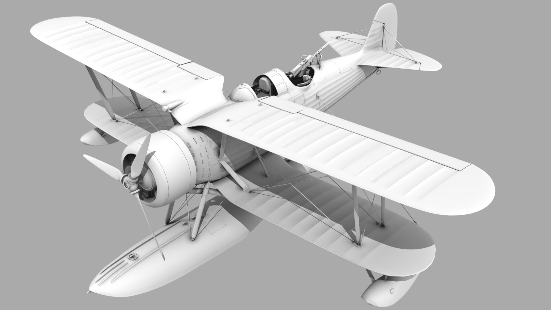 Aircraft Airplane Seaplane Obj