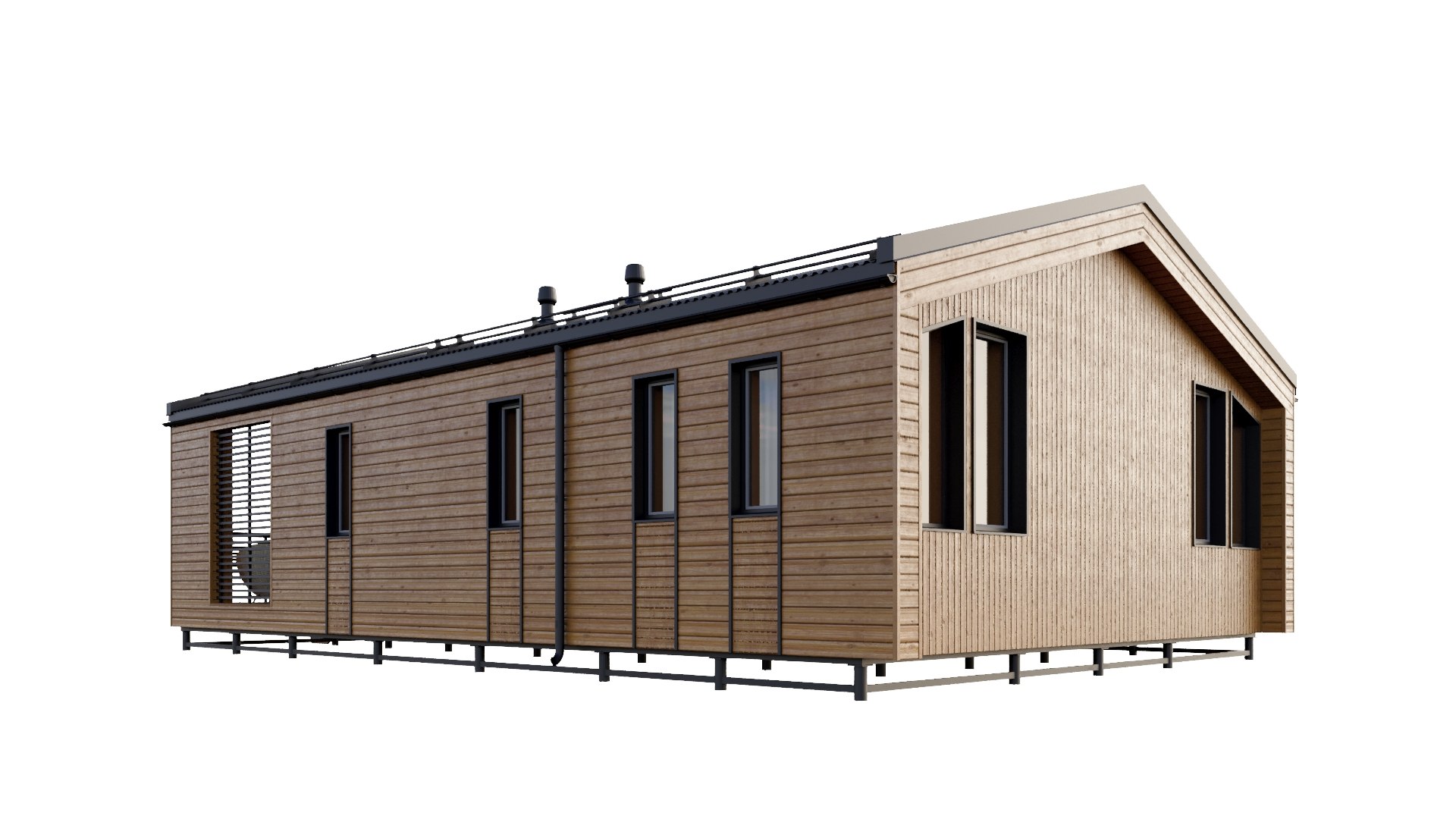 Modern Forest Cabin 3D - TurboSquid 2055618
