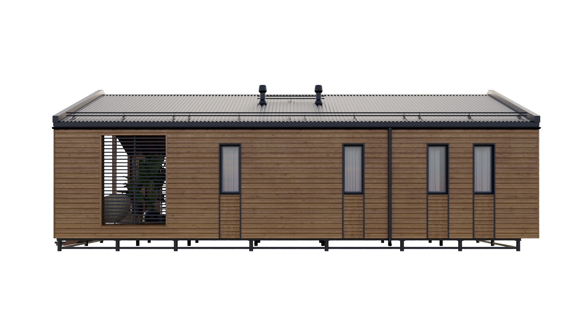 Modern Forest Cabin 3D - TurboSquid 2055618