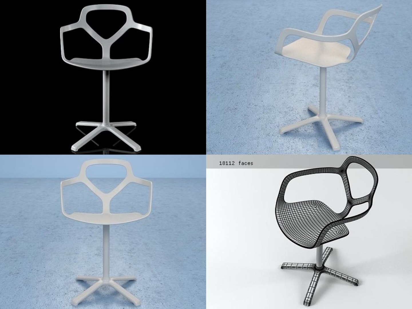 Trace chair 3D - TurboSquid 1185444
