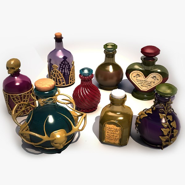 3d magic potions model
