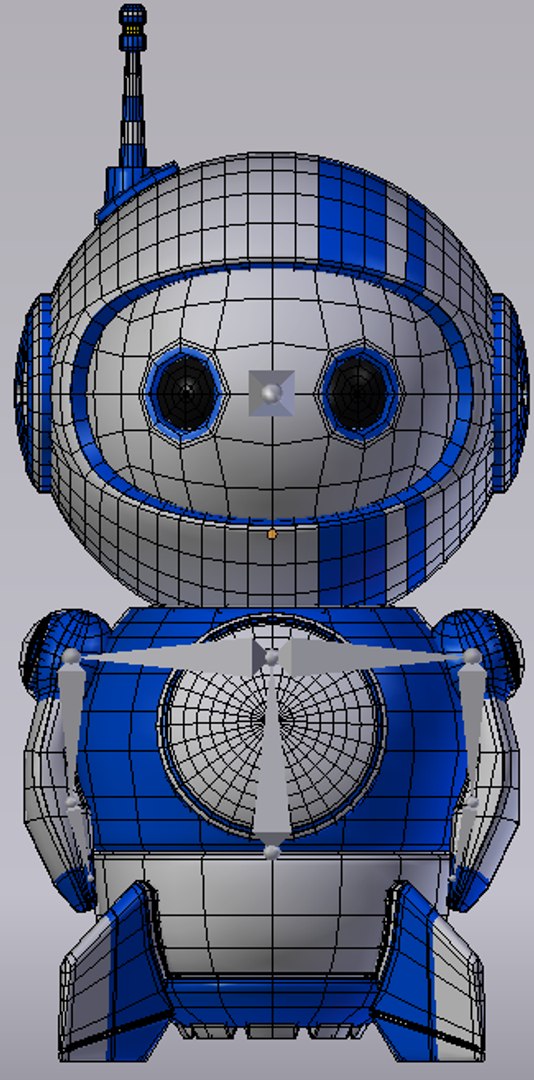 3d Blueberry Bot Legacy Series Model