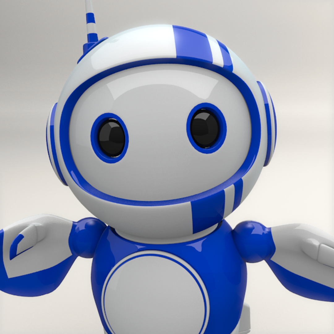 3d blueberry bot legacy series model