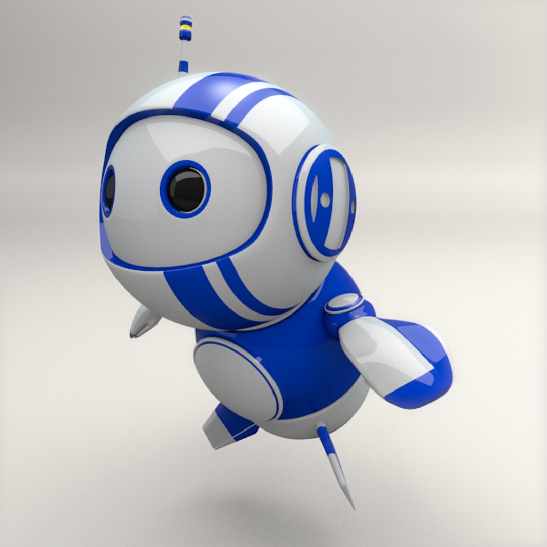 3d Blueberry Bot Legacy Series Model