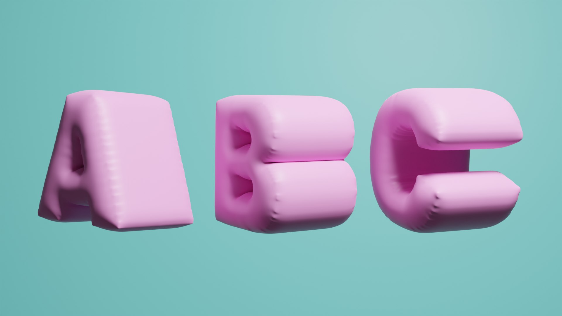 3D ABC Balloons - TurboSquid 2365981