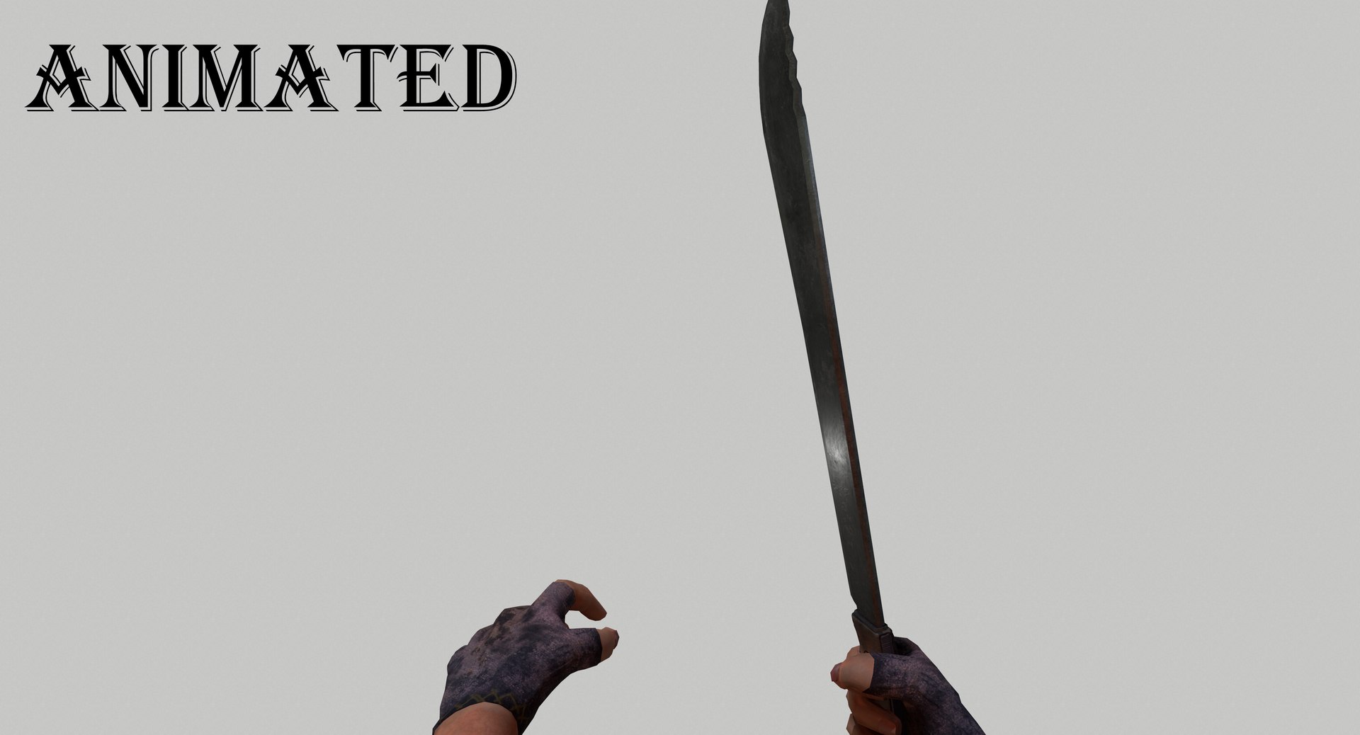 3D Model Machete Fps Weapon Animation - TurboSquid 1150217