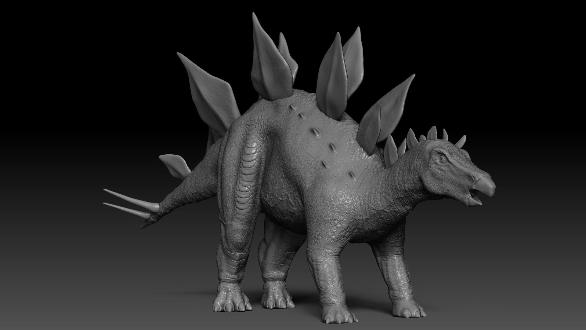 Stegosaurus Sculpt Project 3D Model - TurboSquid 1986058