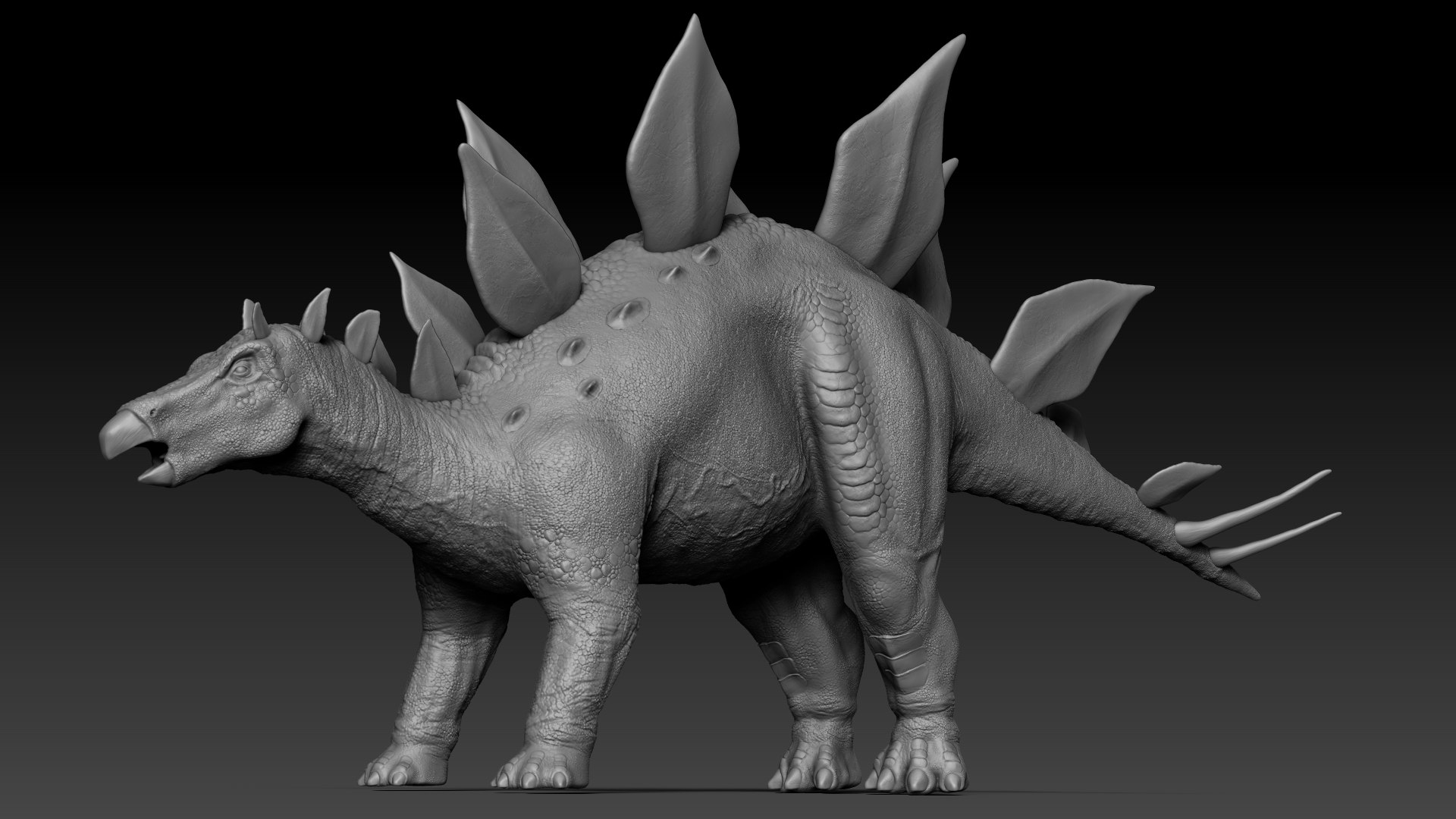 Stegosaurus Sculpt Project 3D Model - TurboSquid 1986058