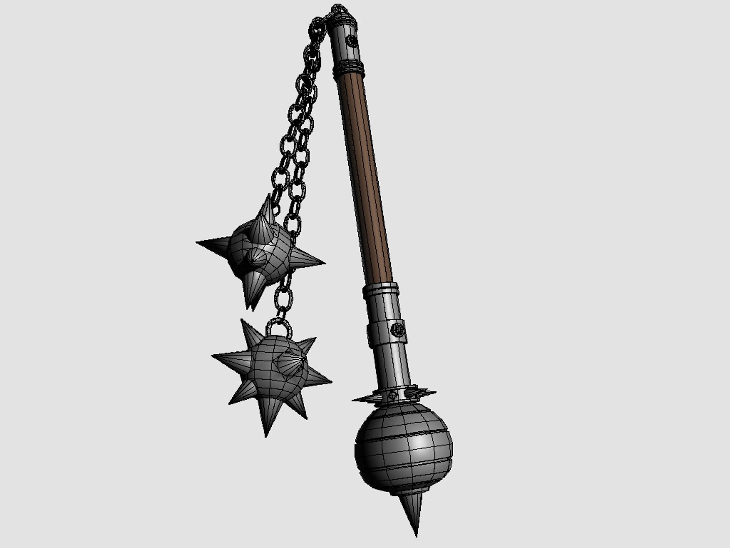 simple mace 3d model