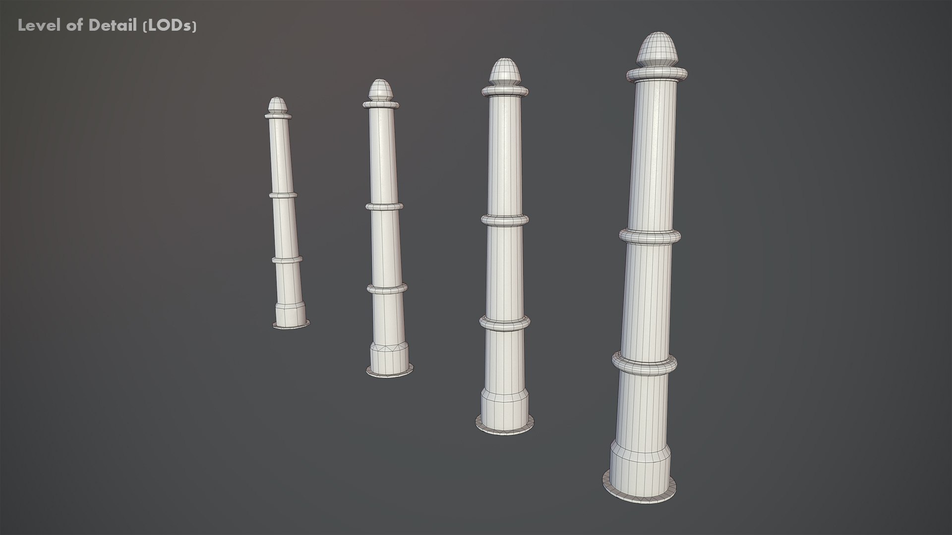 3D Barrier Bollard Model - TurboSquid 1411483