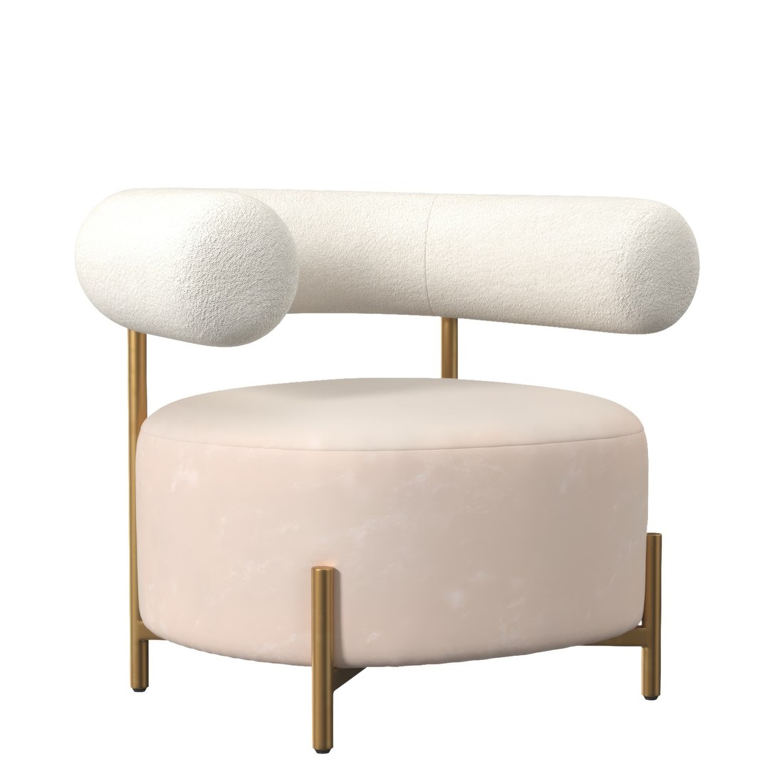 3D Flo Occasional Chair PBR - TurboSquid 2205263