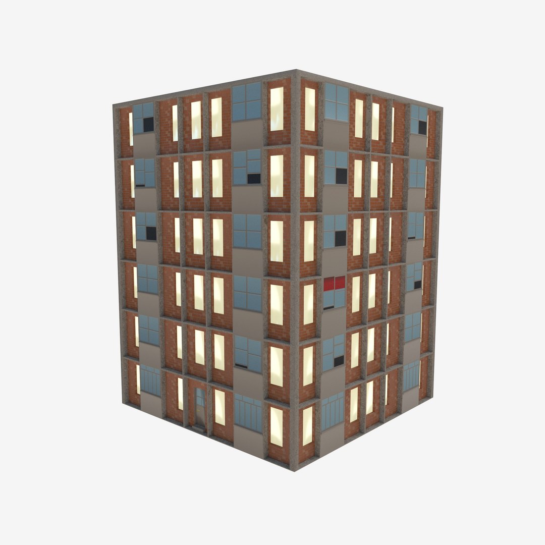 3D 6 Storey House Model - TurboSquid 1905358
