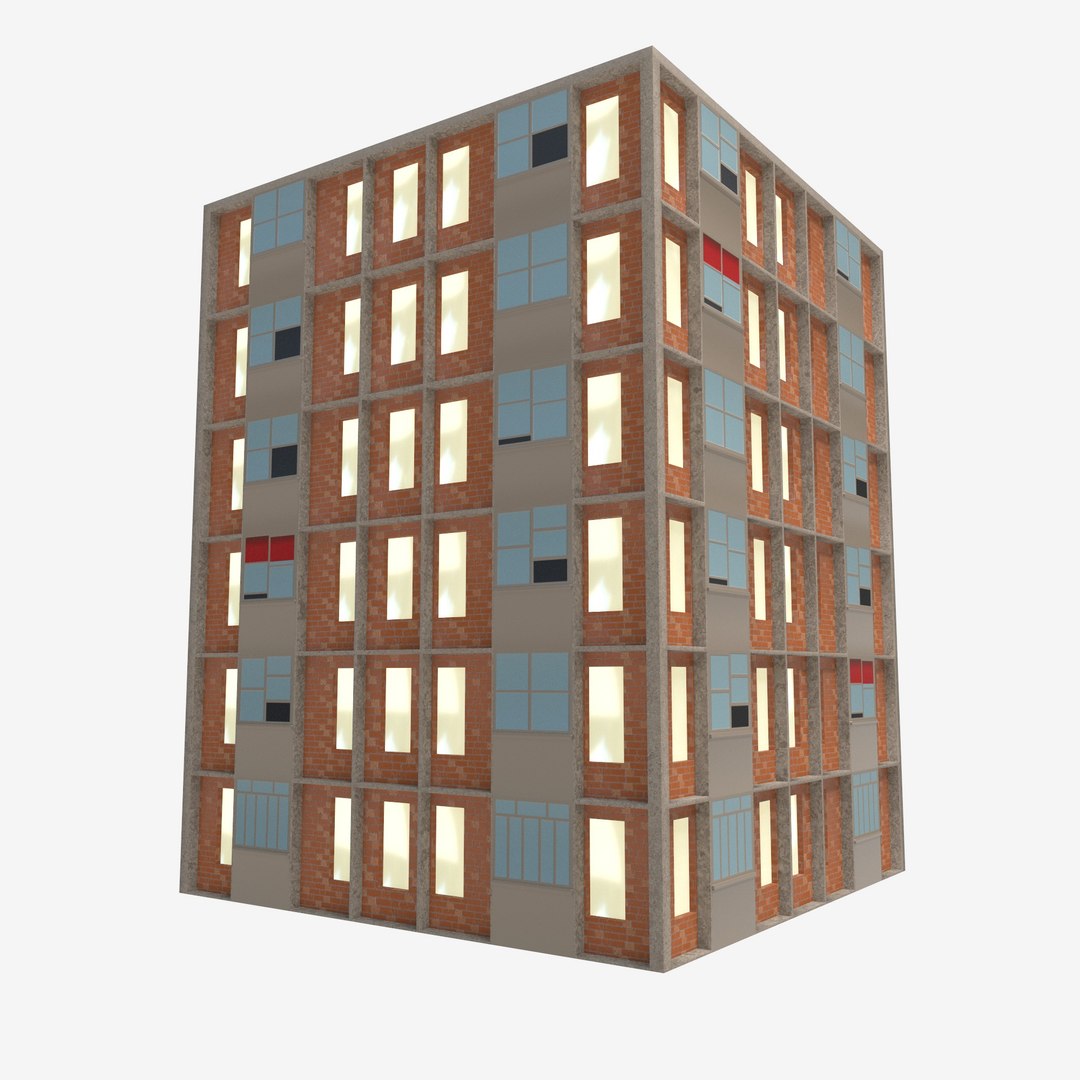 3D 6 storey house model - TurboSquid 1905358