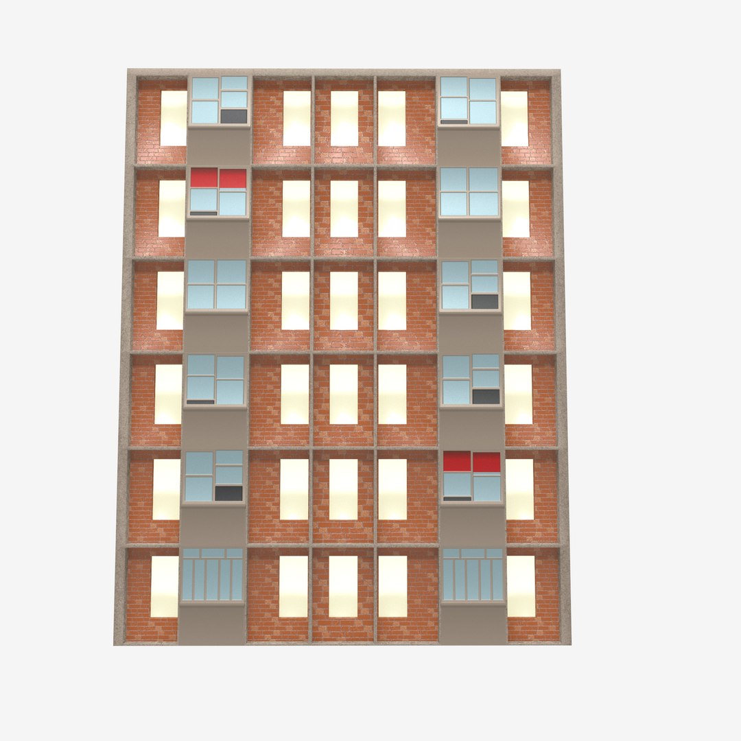 3D 6 Storey House Model - TurboSquid 1905358