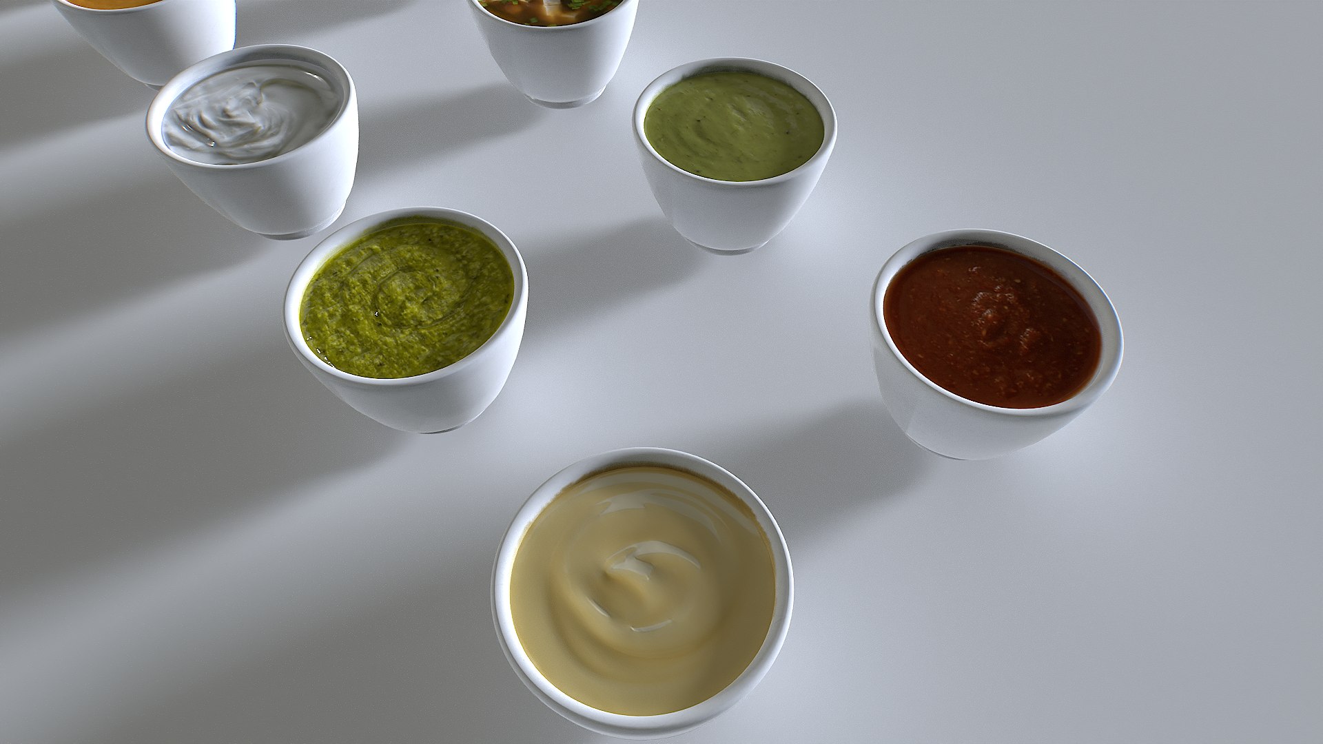 3D Food In A Plate Sauces Pack Model - TurboSquid 2457098