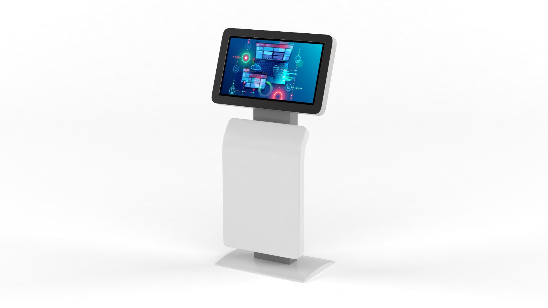 3D Electronic Kiosk - TurboSquid 1854087