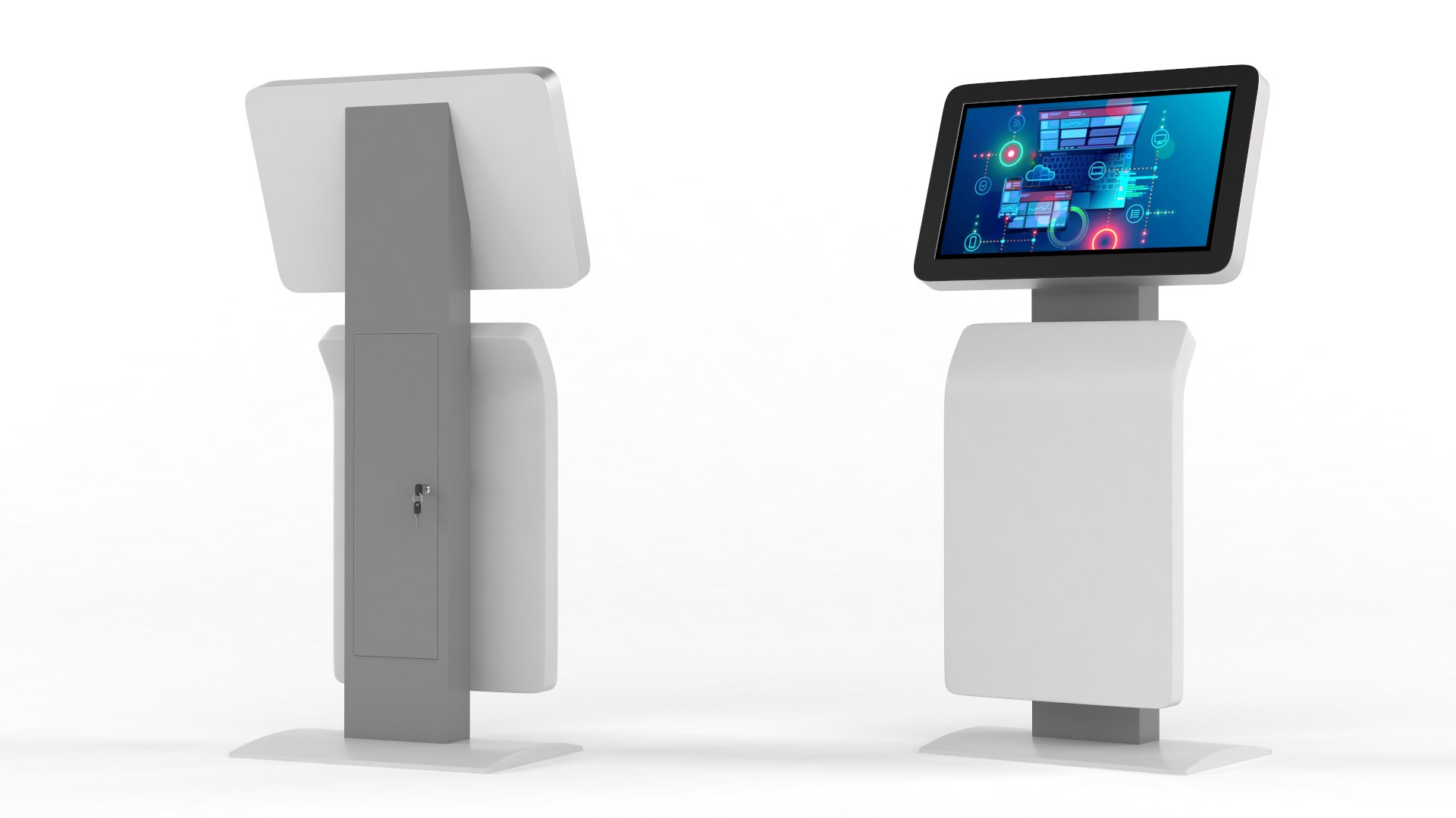 3D Electronic Kiosk - TurboSquid 1854087