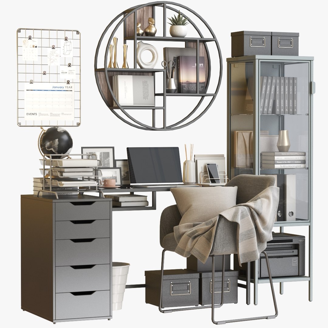 IKEA Office Workplace 109 3D - TurboSquid 1891445