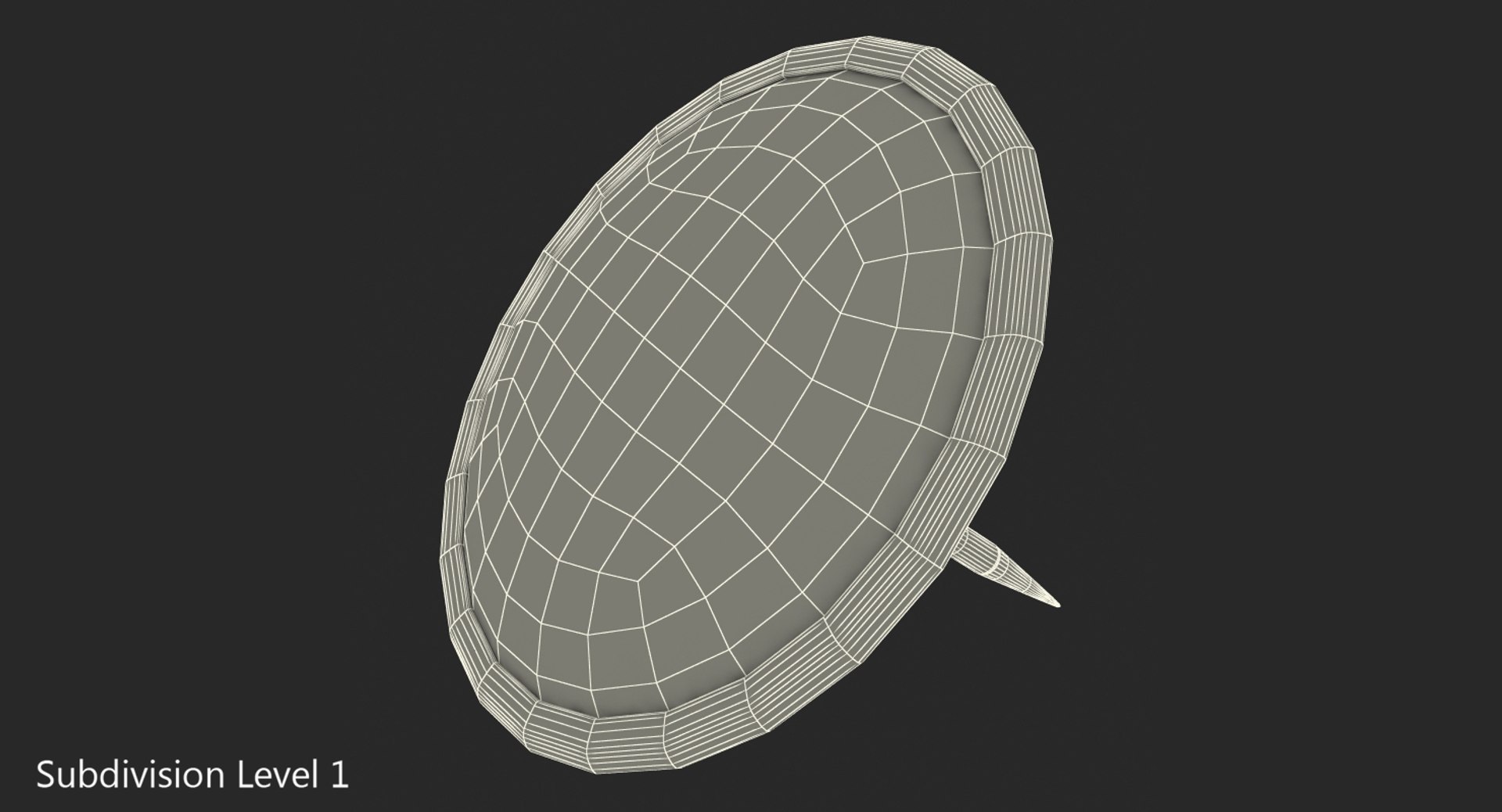 3D wink push pin model - TurboSquid 1426432