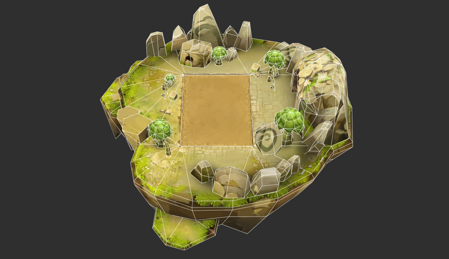 Jungle Map Hand-Painted Game Assets 3D - TurboSquid 2095779