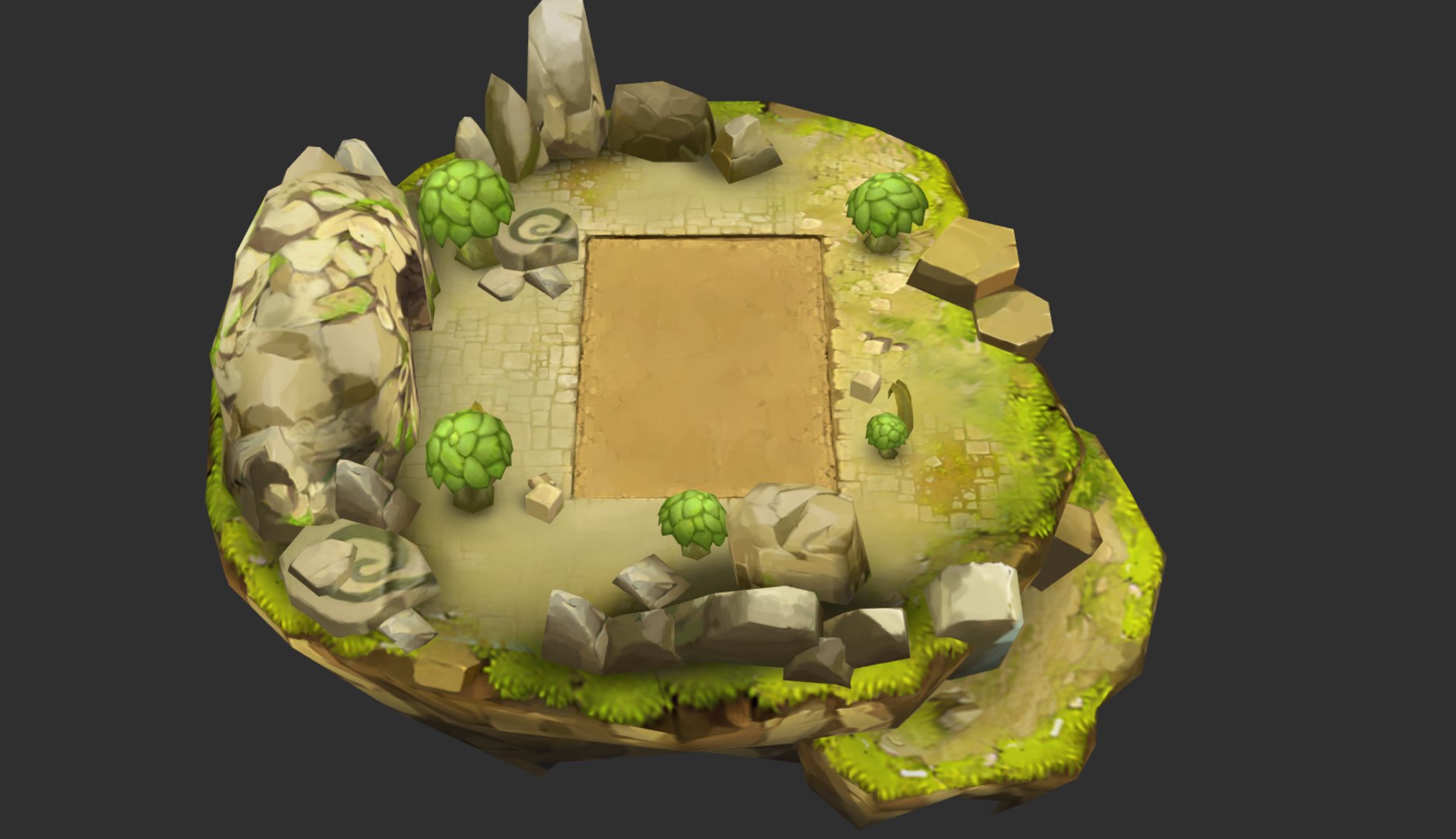 Jungle Map Hand-Painted Game Assets 3D - TurboSquid 2095779