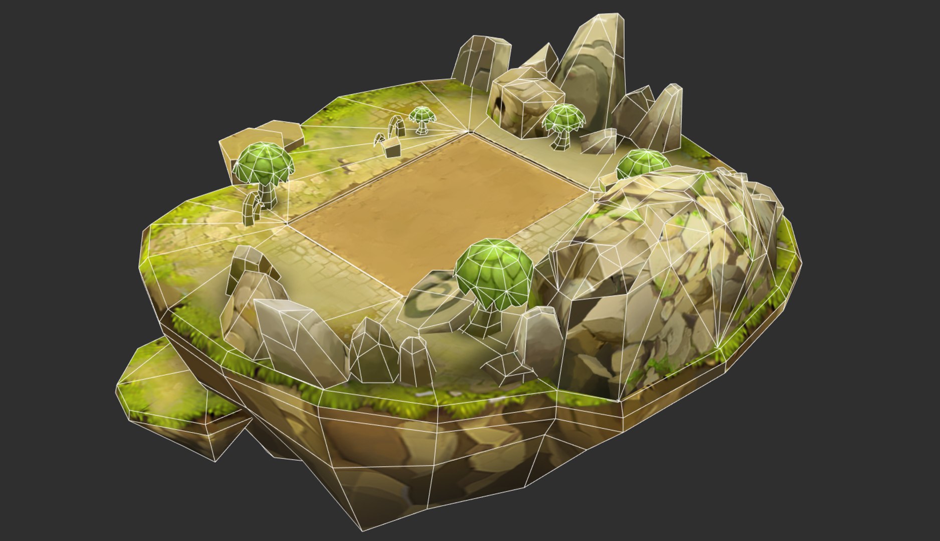 Jungle Map Hand-Painted Game Assets 3D - TurboSquid 2095779