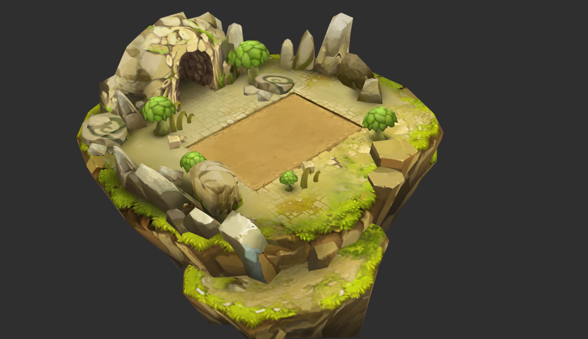 Jungle Map Hand-Painted Game Assets 3D - TurboSquid 2095779