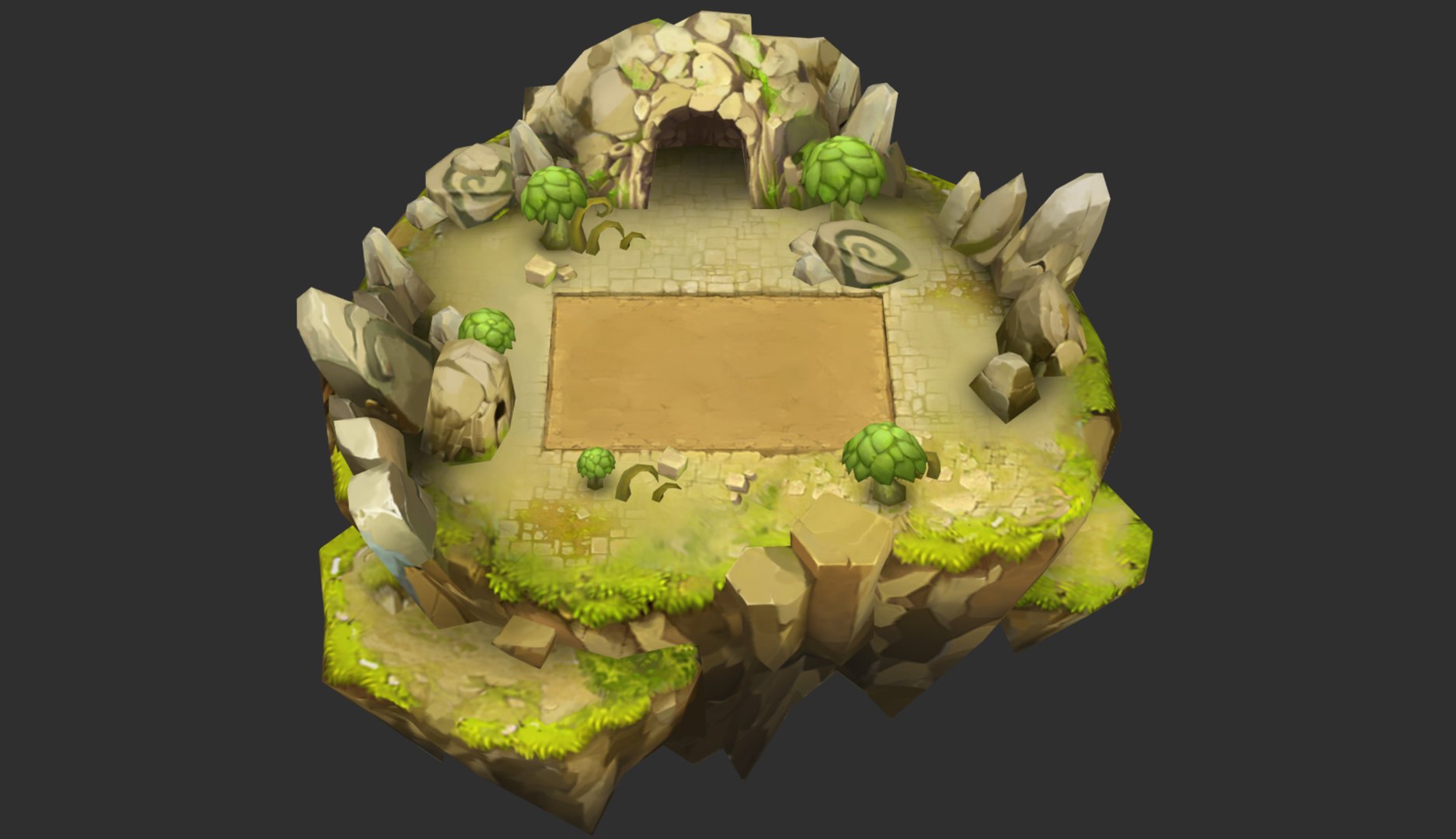 Jungle Map Hand-Painted Game Assets 3D - TurboSquid 2095779