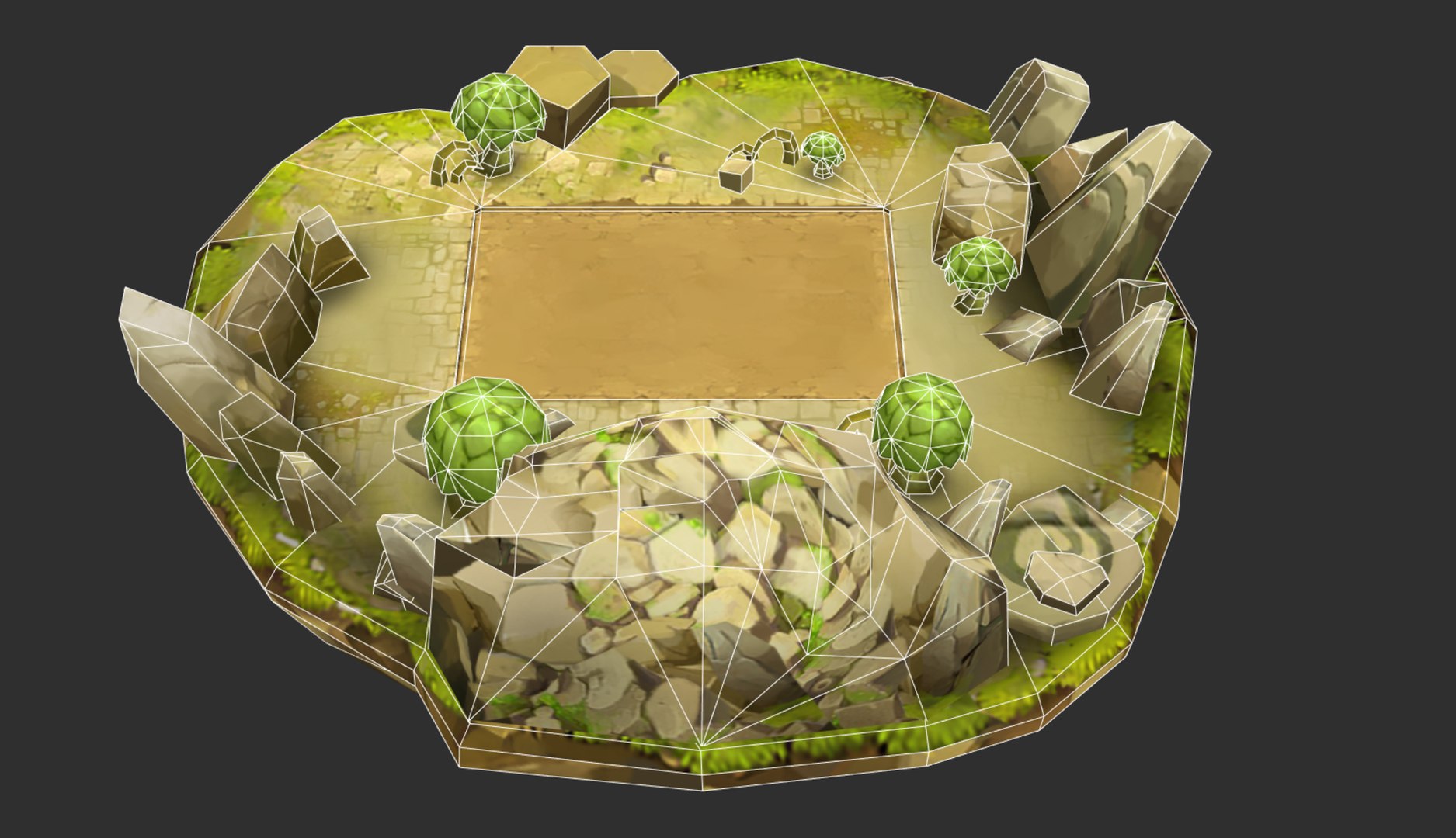 Jungle Map Hand-Painted Game Assets 3D - TurboSquid 2095779