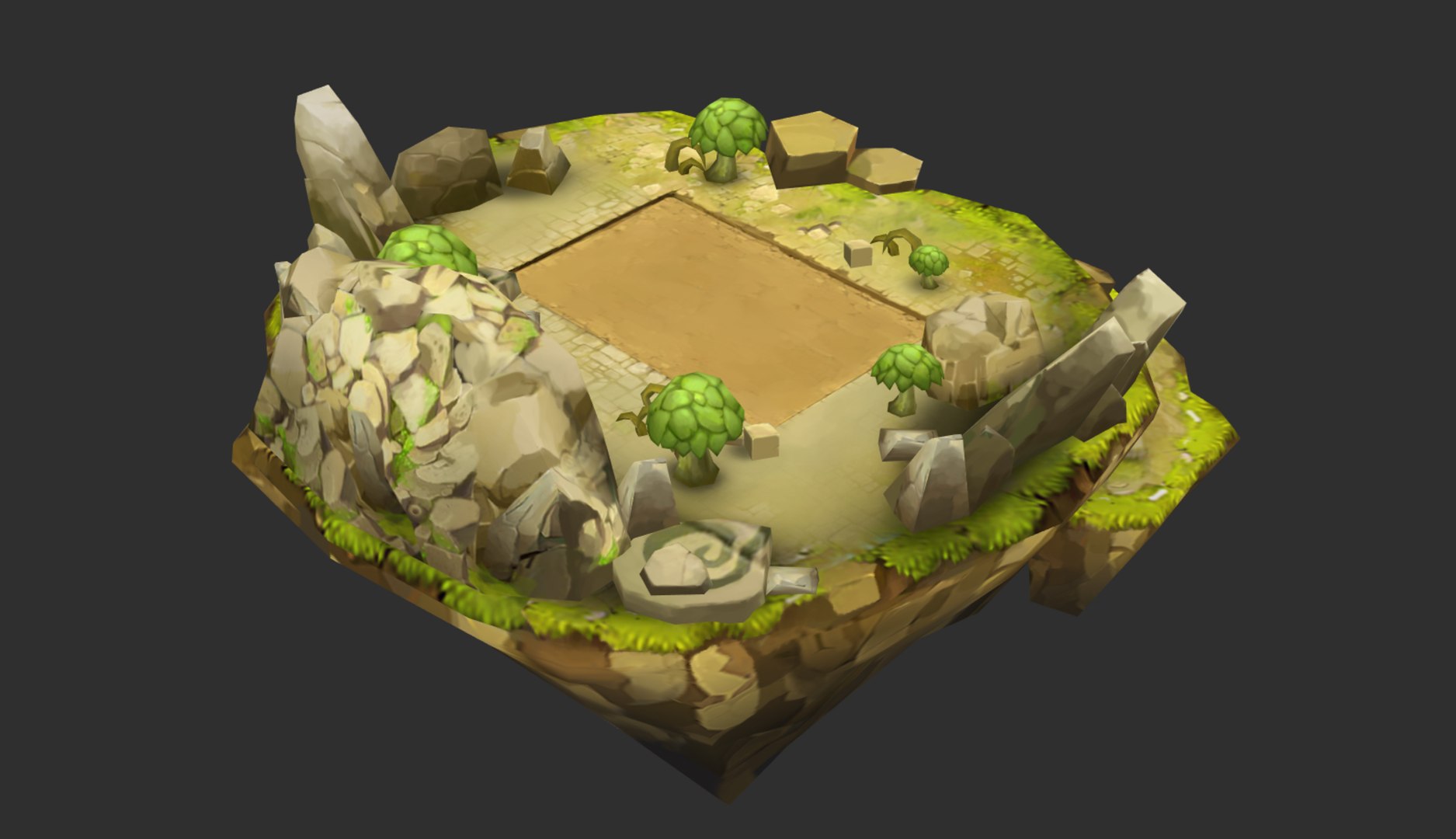 Jungle Map Hand-Painted Game Assets 3D - TurboSquid 2095779