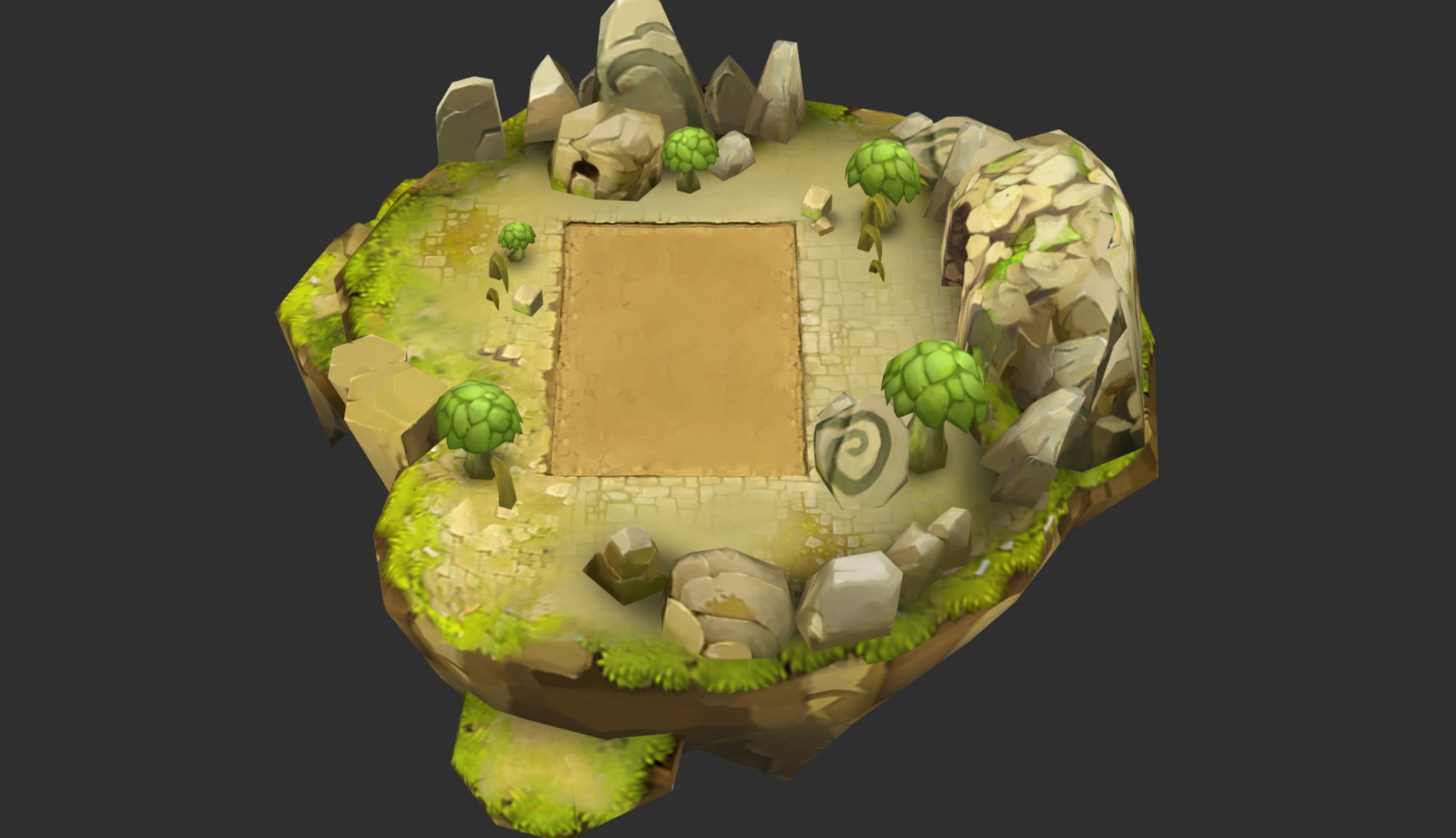 Jungle Map Hand-Painted Game Assets 3D - TurboSquid 2095779