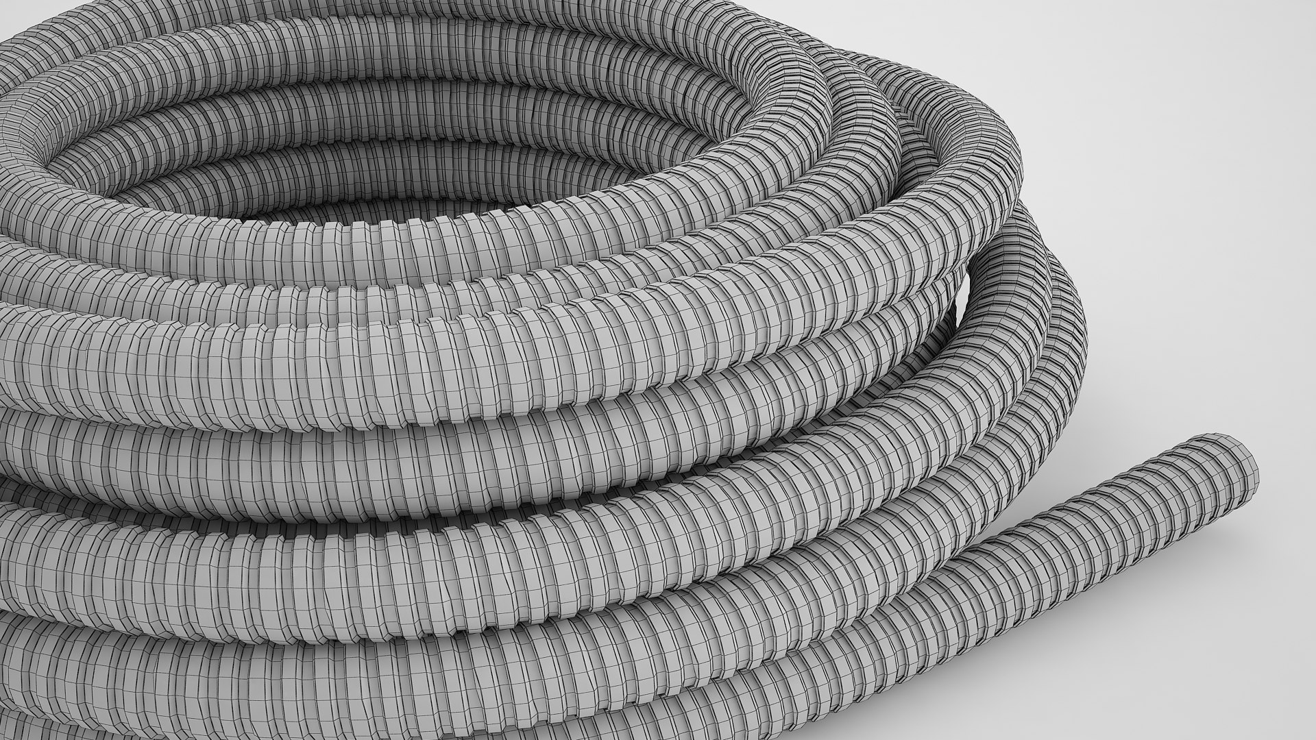 Flexible Steel Conduit Model - TurboSquid 1568232