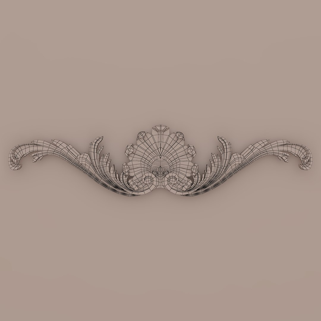 3dsmax Moulding Ornament Decor