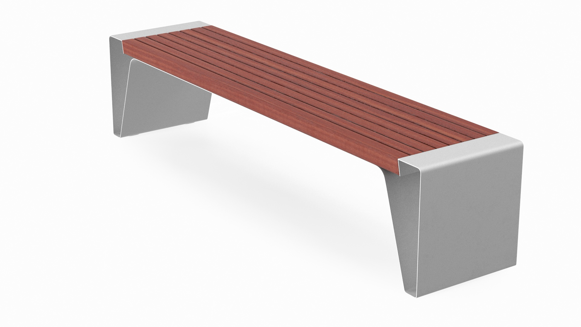 3D Steel Park Bench Radium - TurboSquid 1974387