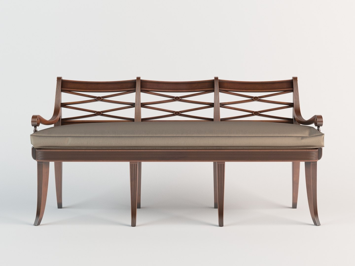 3d Theodore Alexander Bench Model
